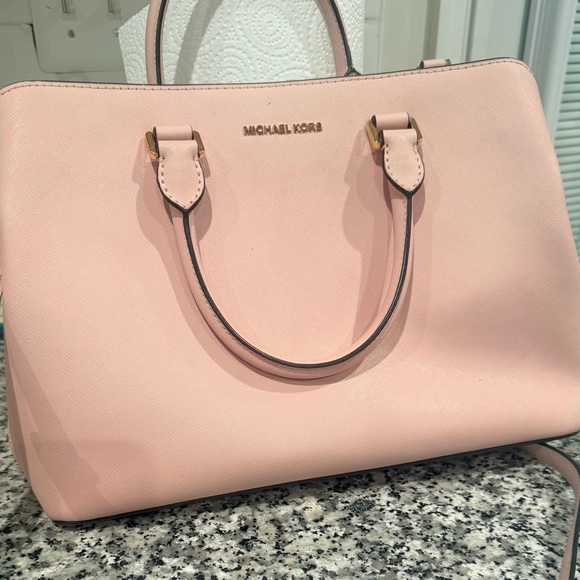 Michael Kors | Bags | Michael Kors Light Pink Satchel Bag | Poshmark